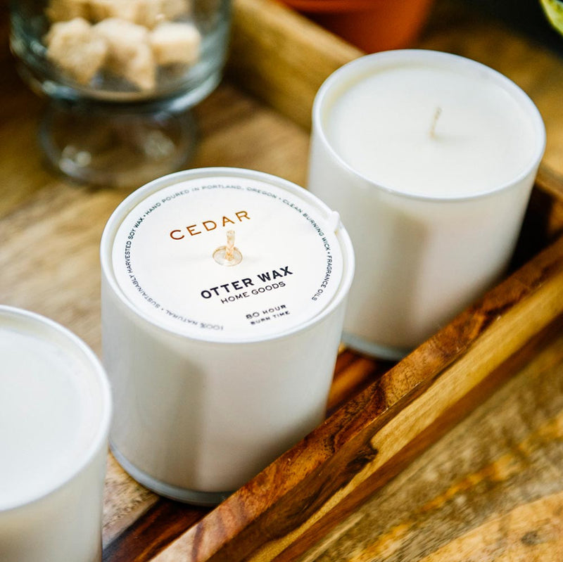 Hand Poured Soy Wax Candle | Cedar | 12oz | Otter Wax™